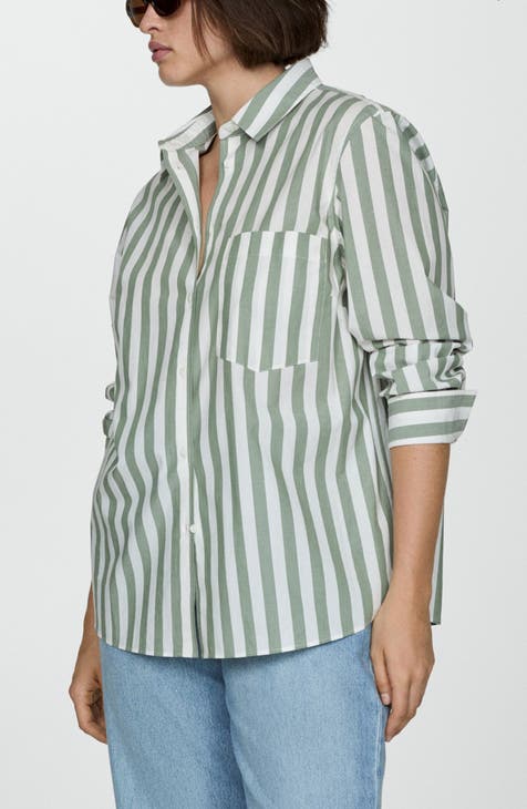 Women's Green Striped Tops | Nordstrom