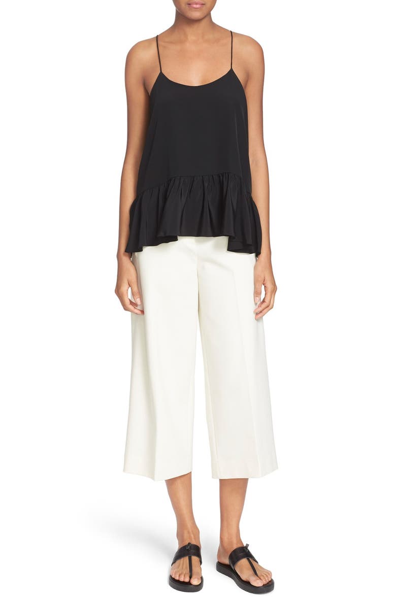 Tibi Peplum Hem Silk Camisole | Nordstromrack
