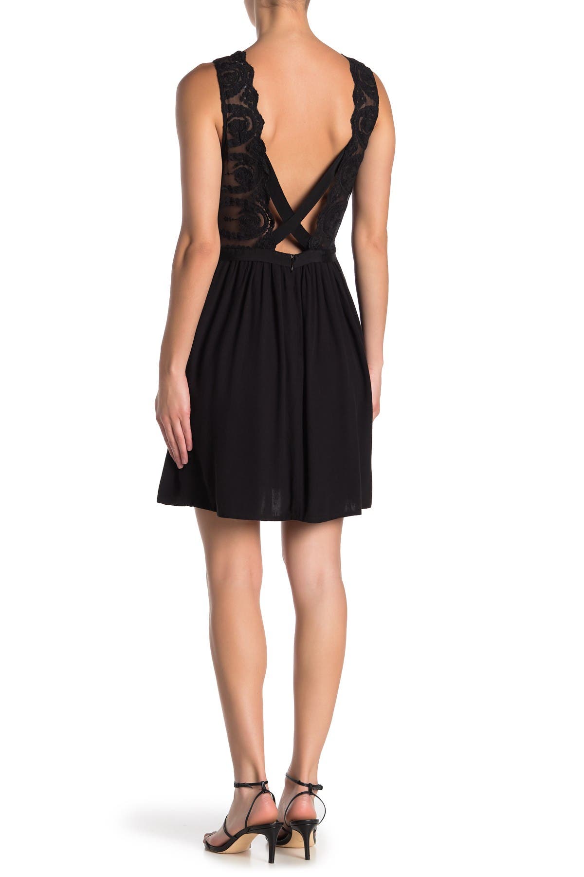 FRNCH Fit & Flare Lace Dress | Nordstromrack
