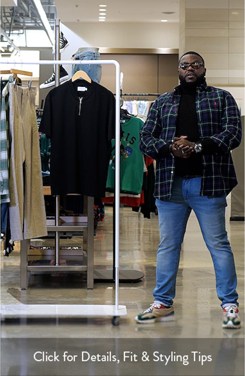Topman Half Zip Cotton T-Shirt | Nordstromrack