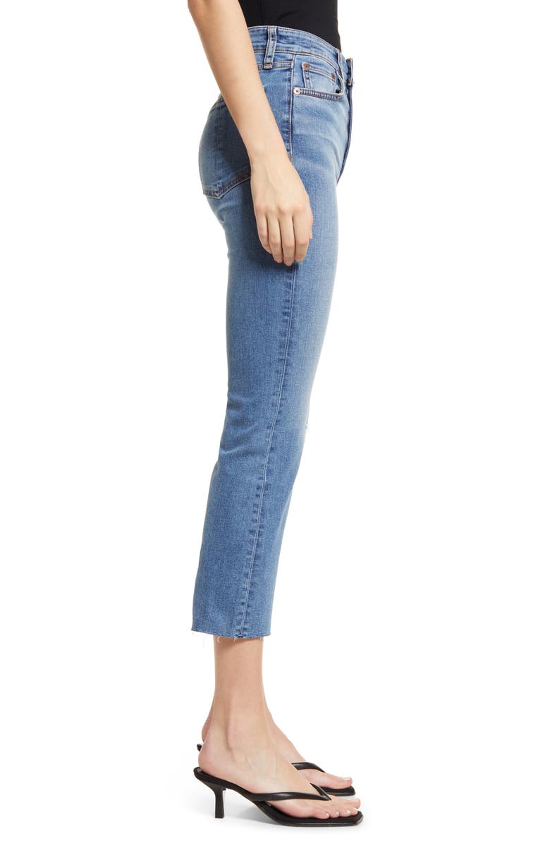 rag & bone Nina High Waist Shorty Crop Flare Leg Jeans | Nordstromrack