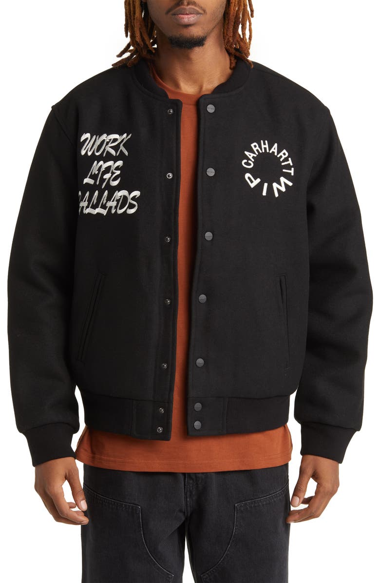 Carhartt Work In Progress Varsity Bomber Jacket | Nordstromrack