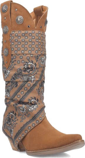 Dingo Rhapsody Knee High Paisley Western Boot (Women) | Nordstrom
