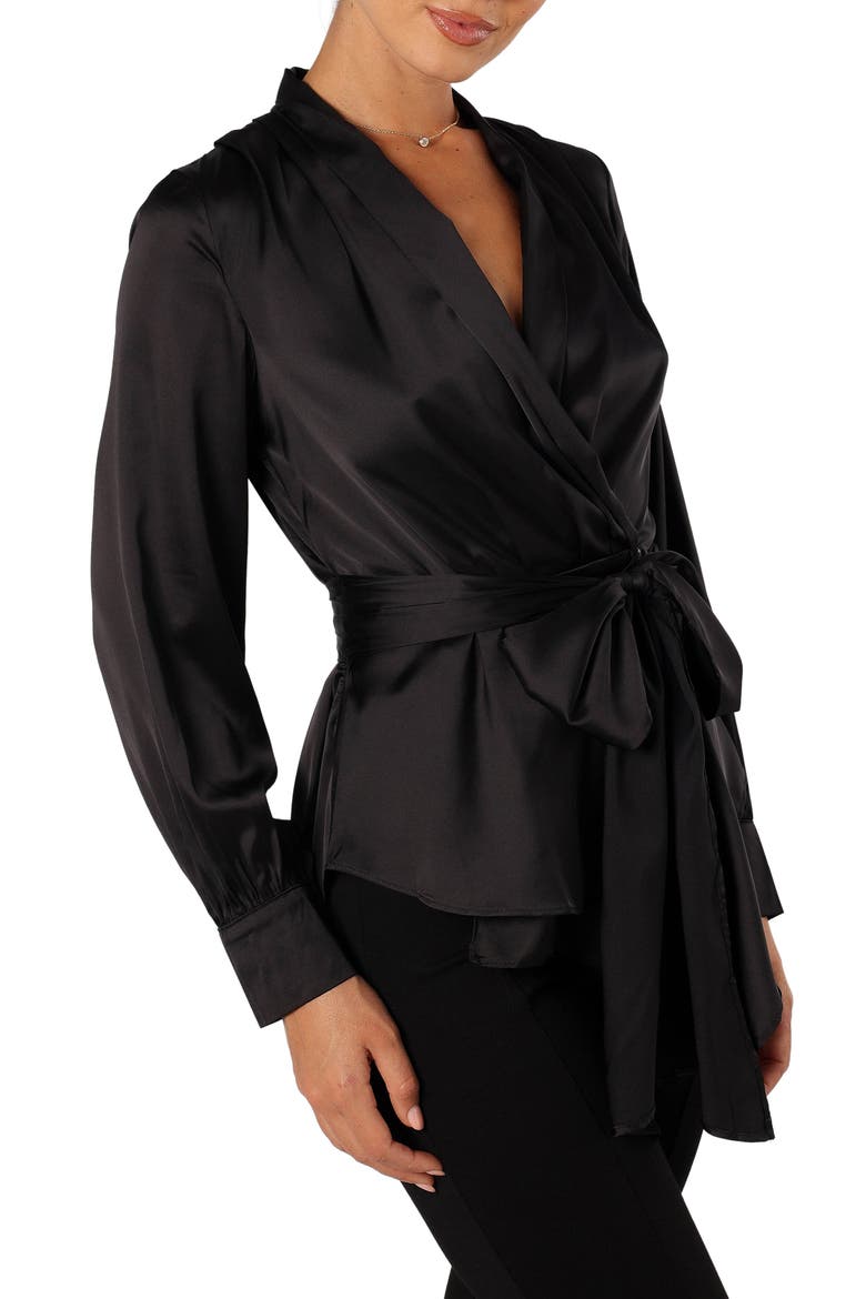 Aydin Satin Wrap Top (Women) | Nordstromrack