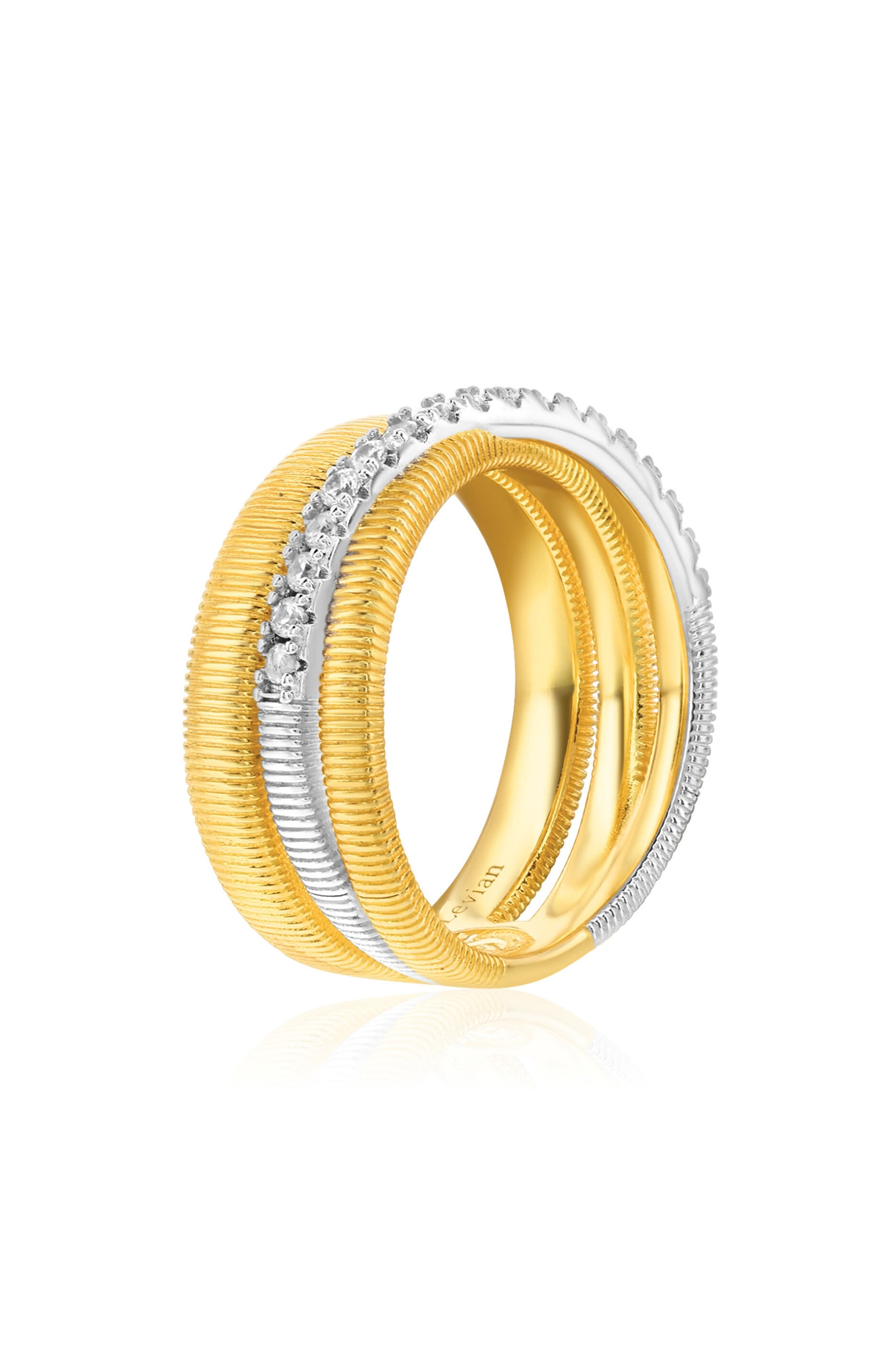 SUZY LEVIAN Golden Helix Coil Overlapping Ring | Nordstromrack