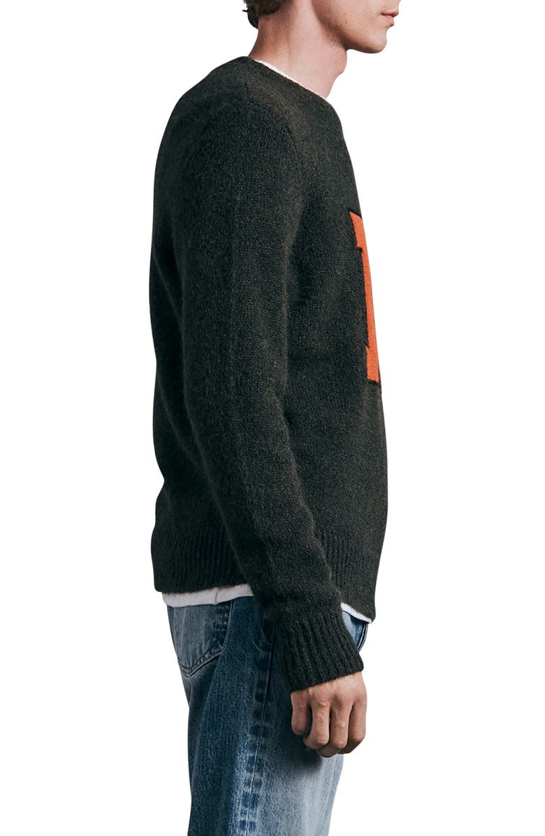 rag & bone Varsity Intarsia Letter Alpaca & Wool Blend Sweater ...