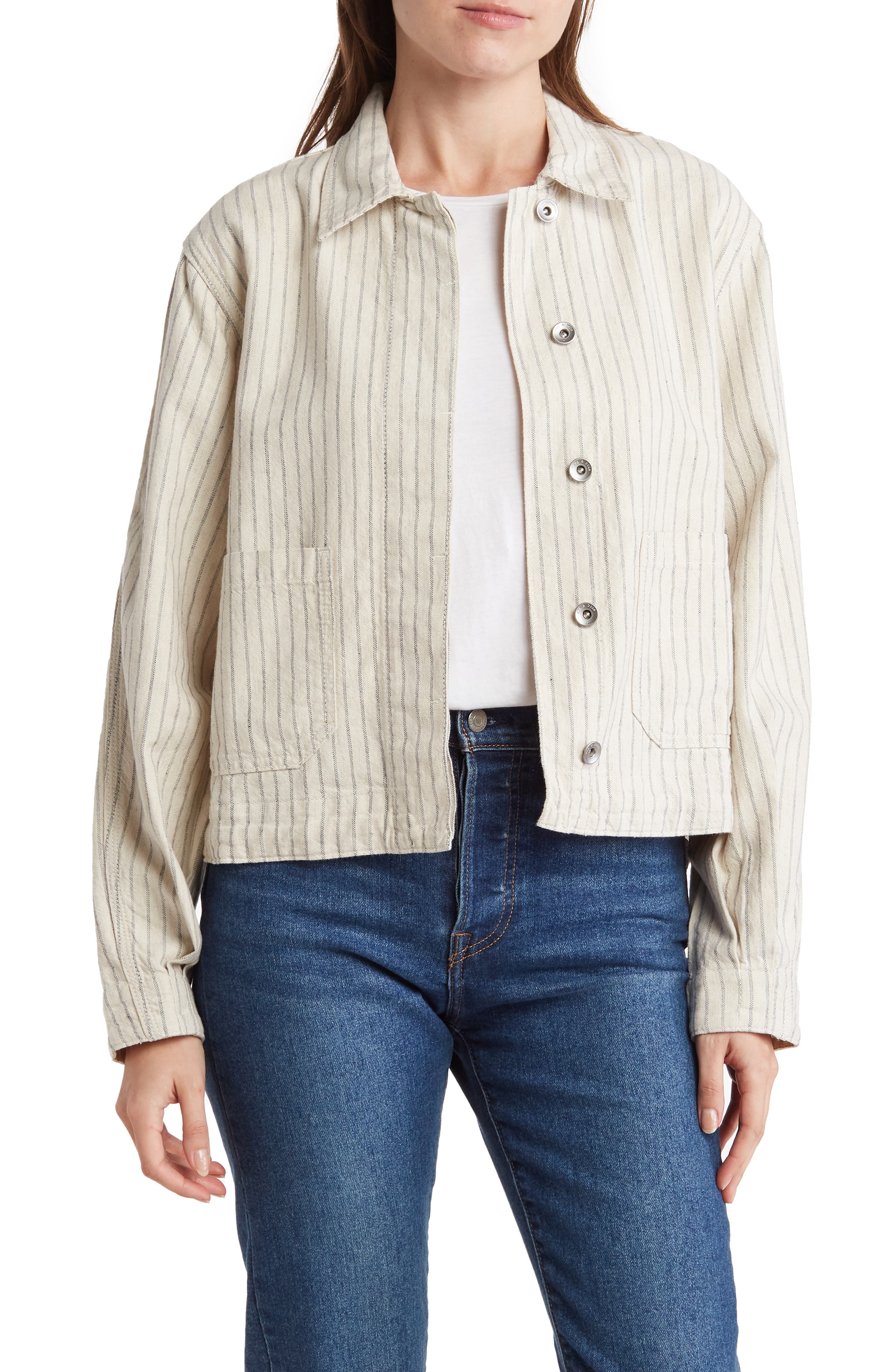rag & bone Striped Naval Chore Jacket | Nordstromrack