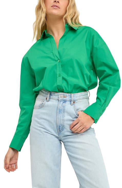 Women's Green Button Up Tops | Nordstrom