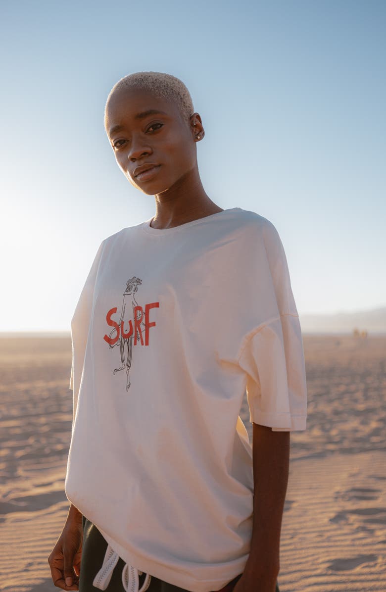 THE RAD BLACK KIDS Surf Man Cotton Graphic T-Shirt | Nordstromrack