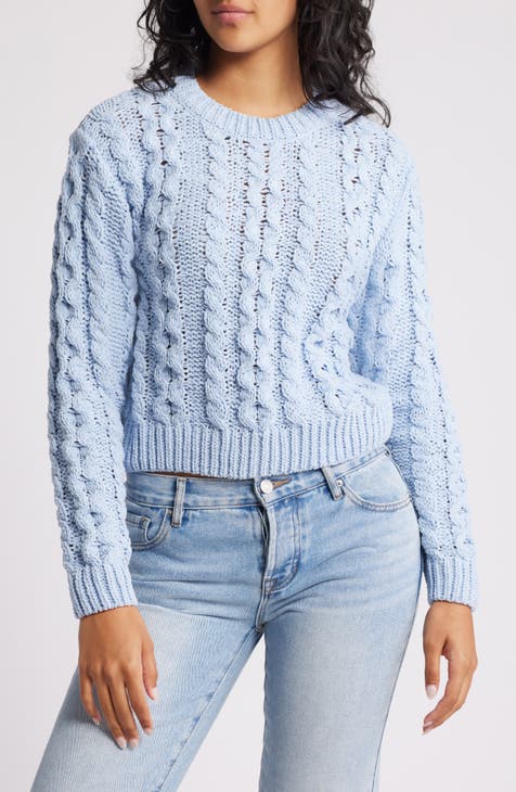 Women's Blue Cable Knit & Fair Isle Sweaters | Nordstrom