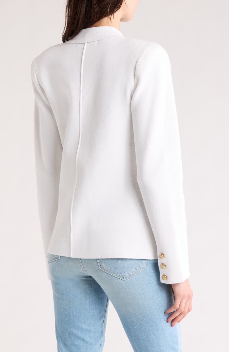 L'AGENCE Kenzie Cotton Blend Knit Double Breasted Blazer | Nordstromrack