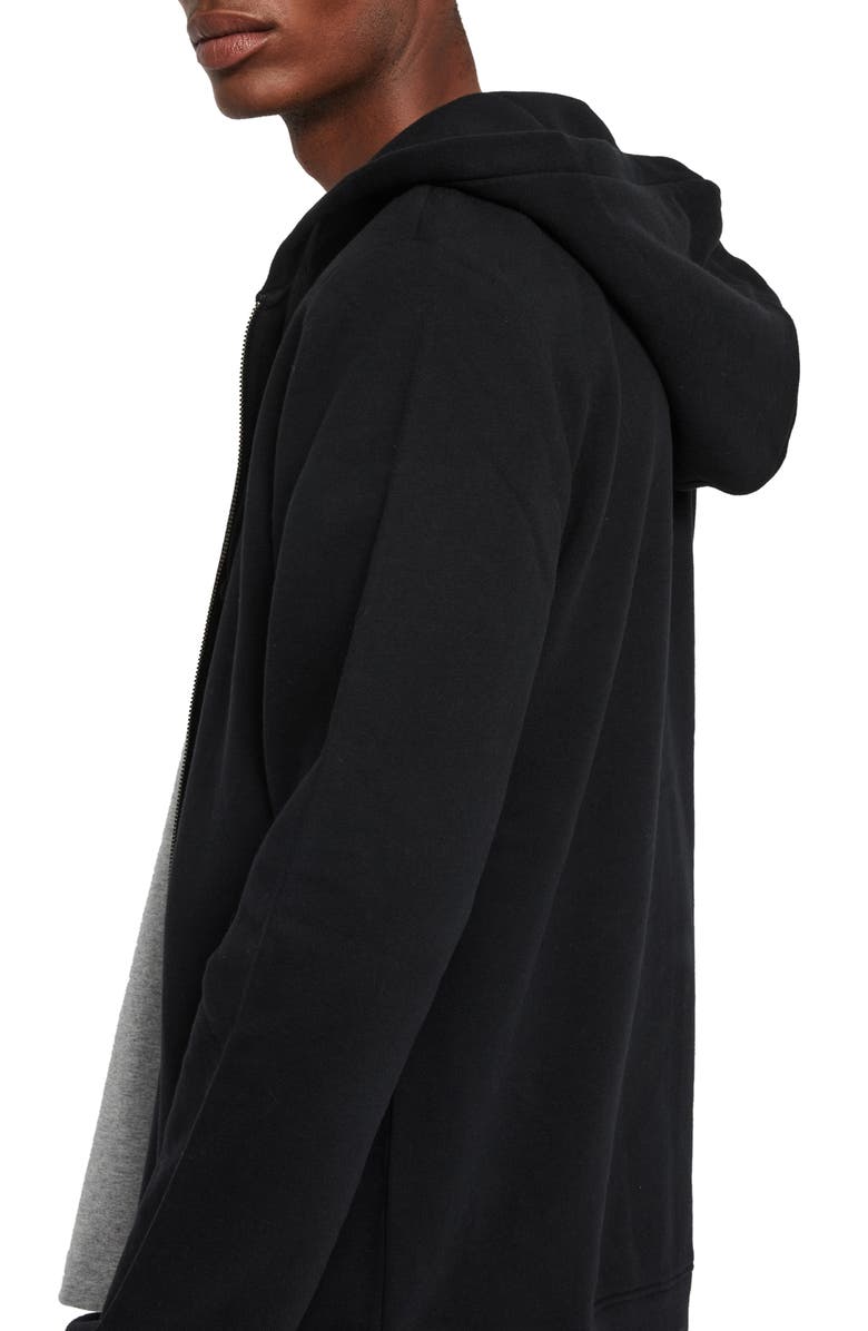 AllSaints Raven Slim Fit Zip Hoodie | Nordstromrack