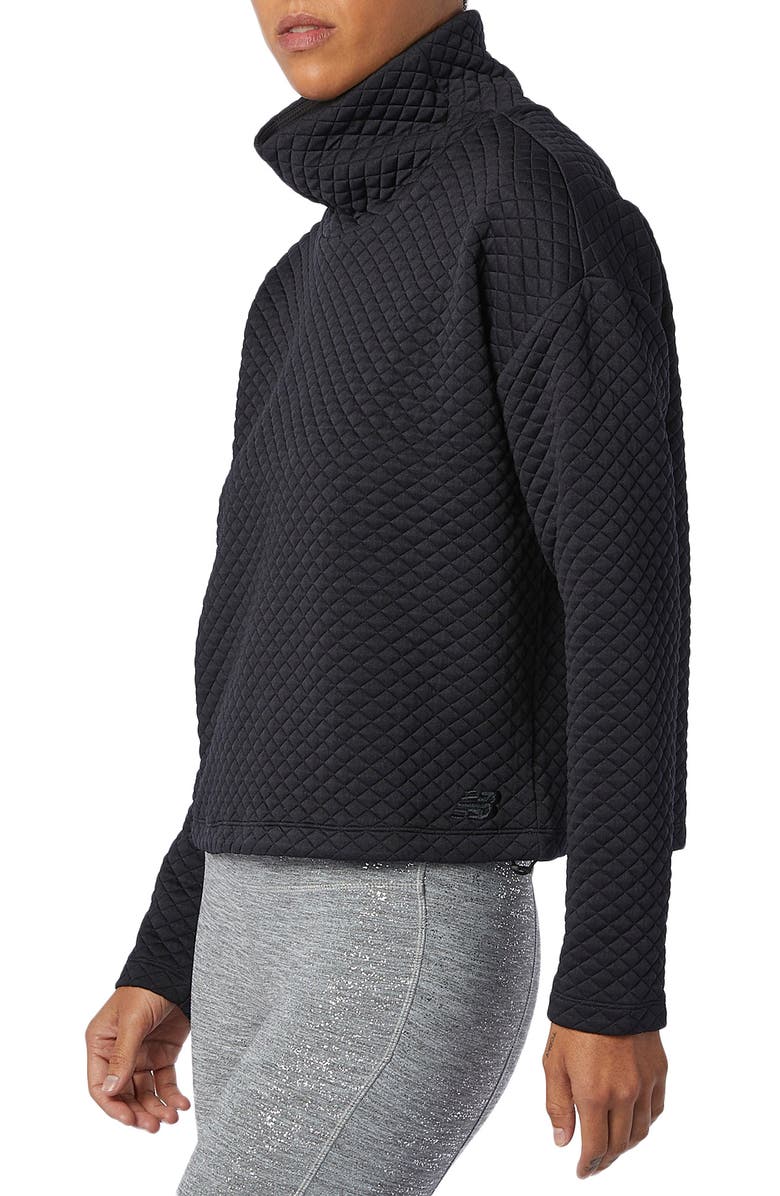 New Balance NB Heat Loft Funnel Neck Quilted Top | Nordstrom