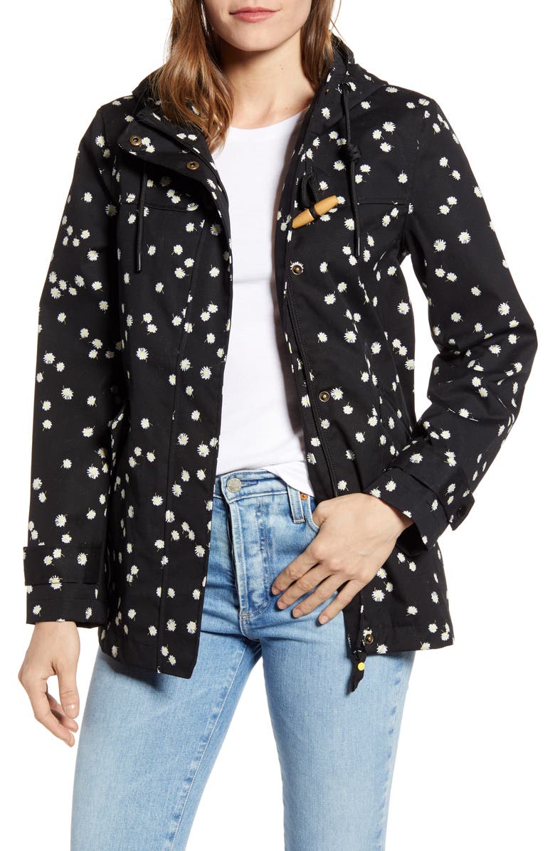 Joules Right as Rain Waterproof Mid-Length Hooded Jacket | Nordstrom