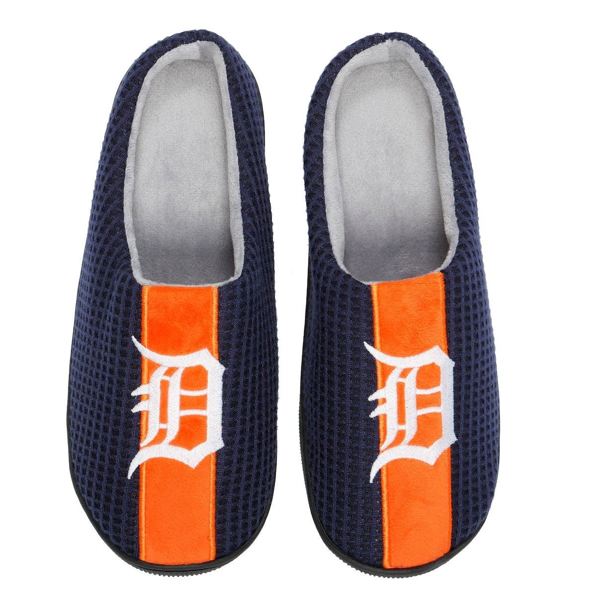 FOCO Men's FOCO Navy Detroit Tigers Team Stripe Memory Foam Slide ...