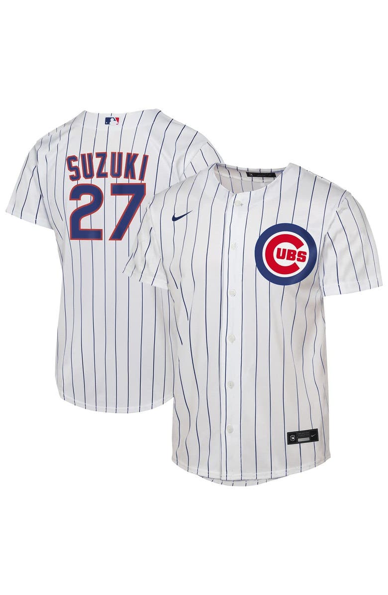 Nike Youth Nike Seiya Suzuki White Chicago Cubs Home Replica Player ...