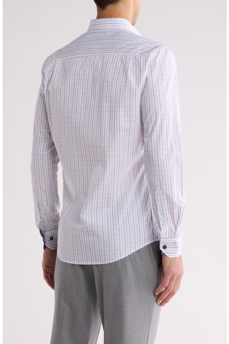 Tailored Fit Cotton Box Check Dress Shirt (Men) | Nordstromrack