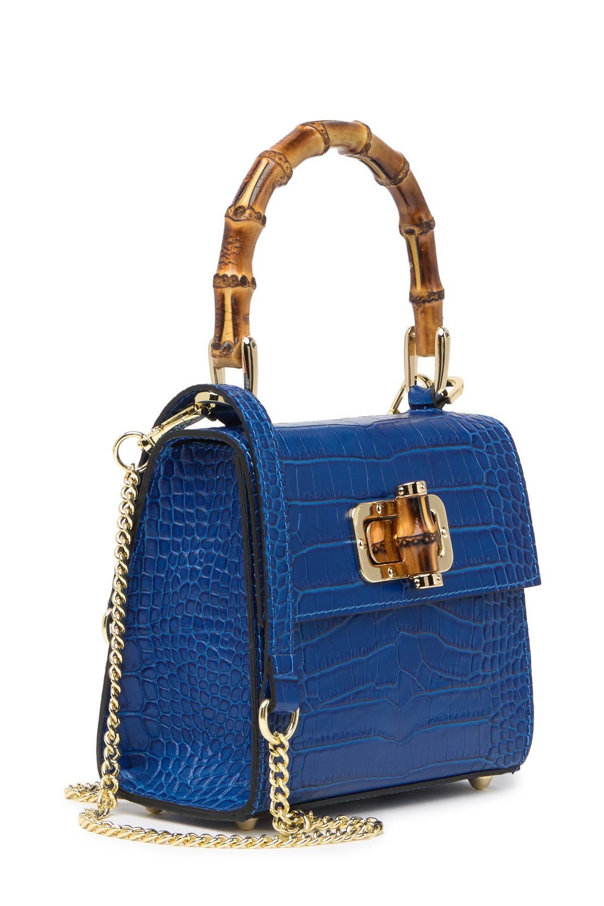 Persaman New York Bellissimo Croc Embossed Leather Satchel | Nordstromrack