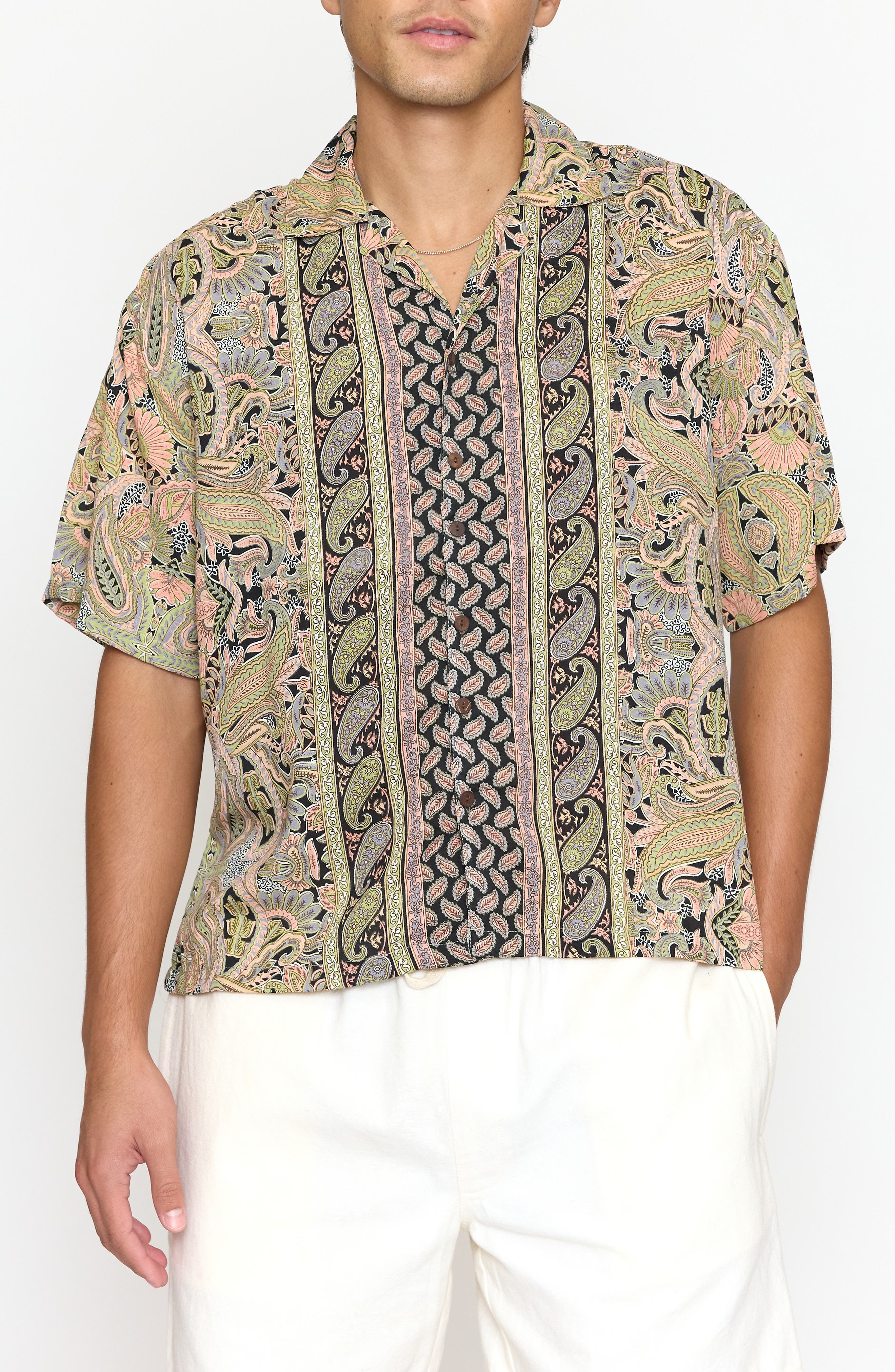 Raga Paisley Print Camp Shirt | Nordstromrack