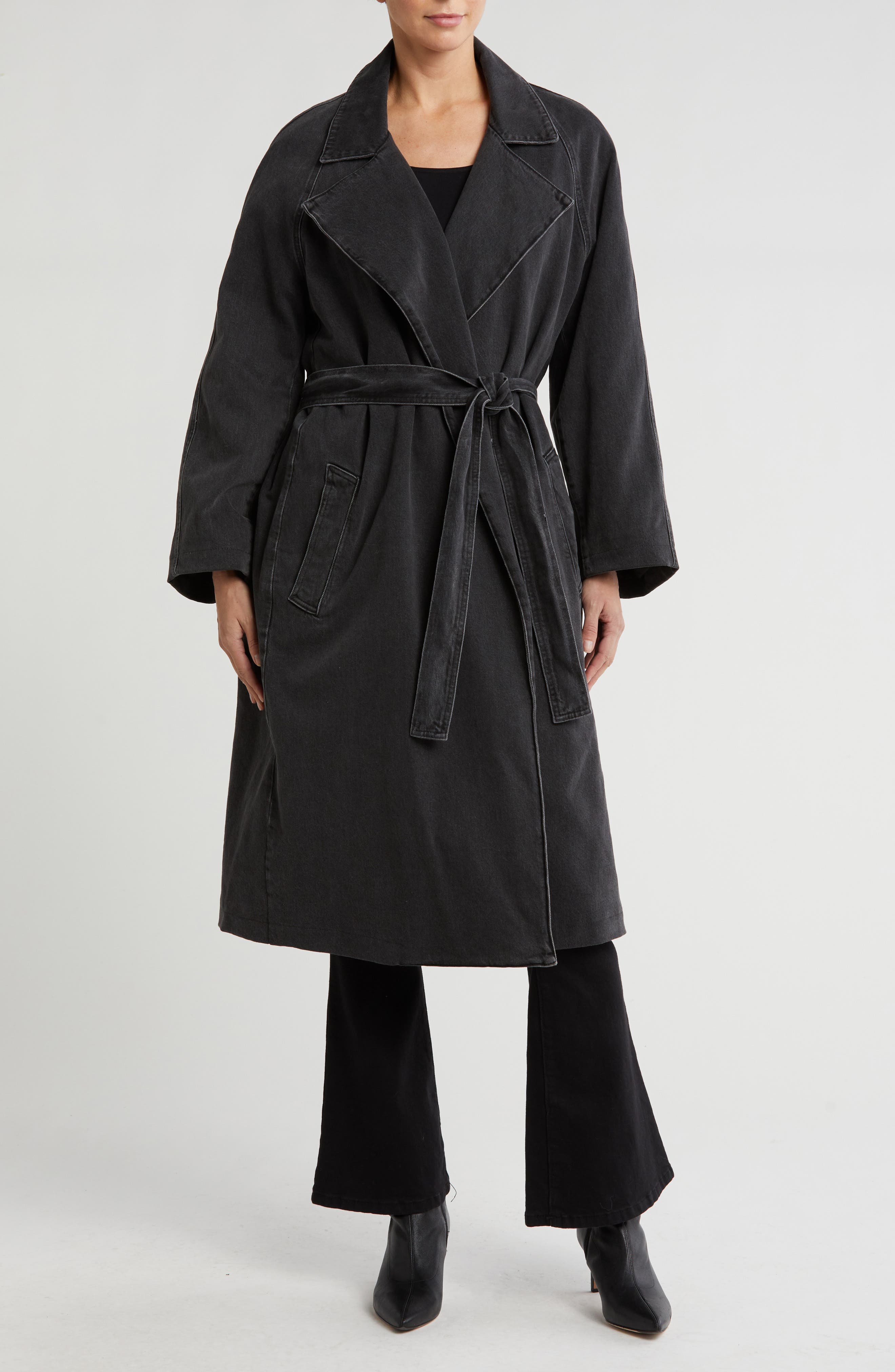 Good American Uniform Denim Trench Coat | Nordstromrack
