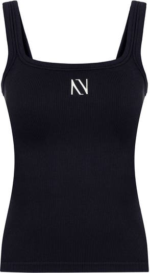 Nocturne Ribbed Wide Strap Top | Nordstrom