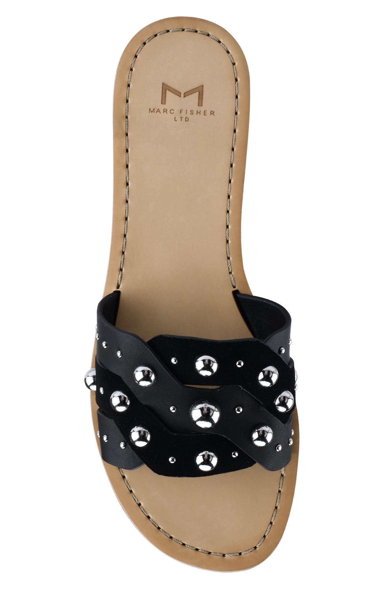 Marc Fisher LTD Paxton Stud Slide Sandal (Women) | Nordstromrack
