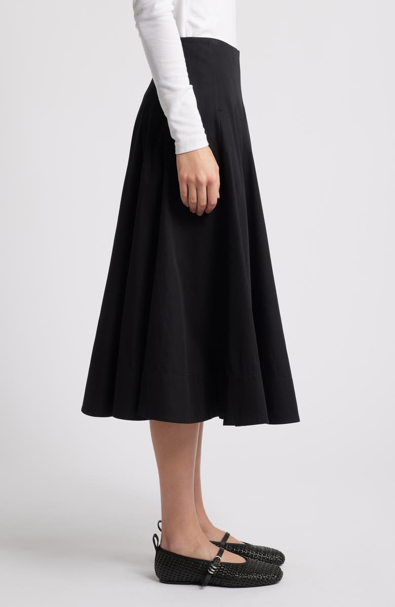COS Voluminous Pleated Cotton Midi Skirt | Nordstromrack