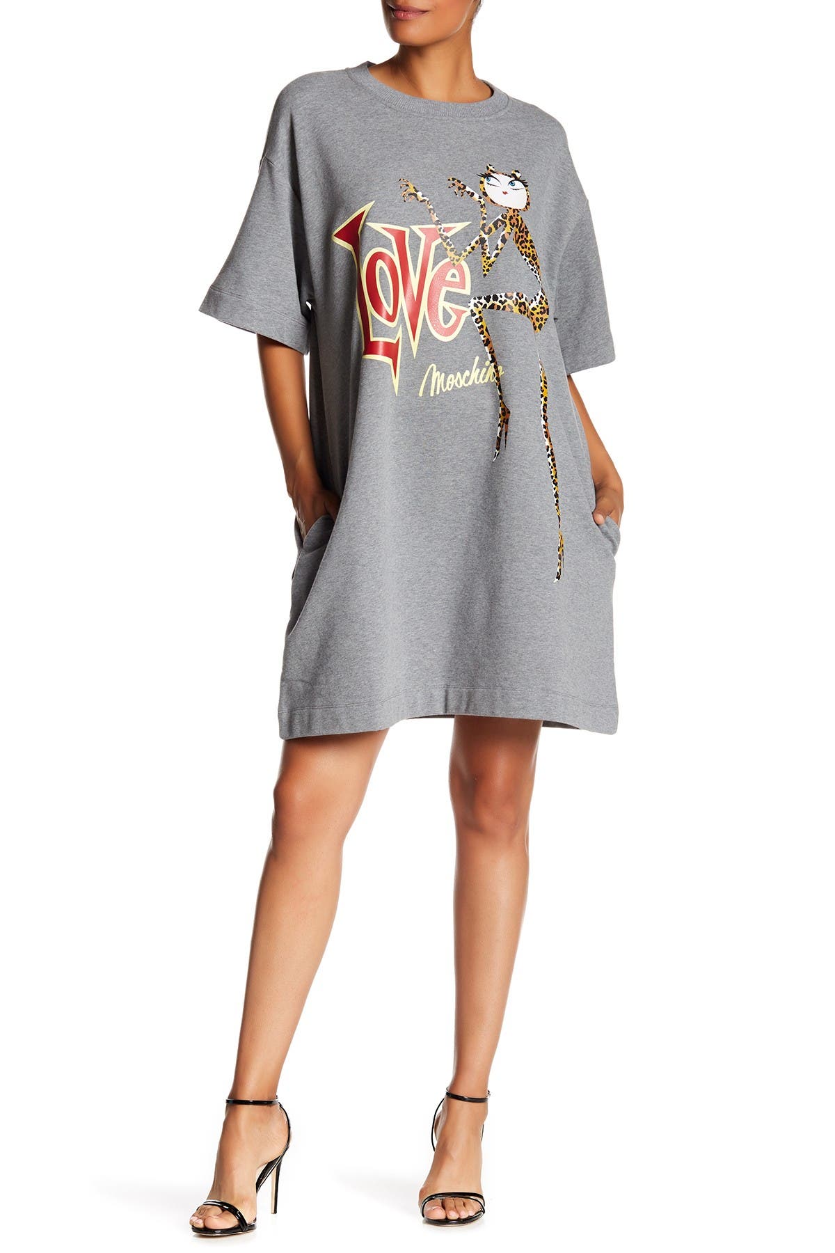 Love Moschino Abito Overman Sweatshirt Dress | Nordstromrack