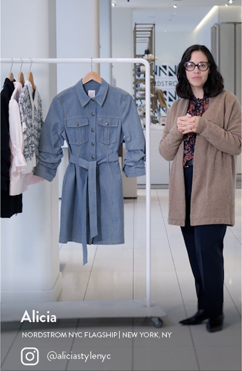 Cinq à Sept Clea Belted Denim Shirtdress | Nordstromrack