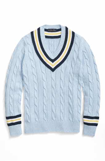 Noah Stripe Organic Cotton V-Neck Sweater | Nordstrom Noah Stripe Organic Cotton V-Neck Sweater | Nordstrom