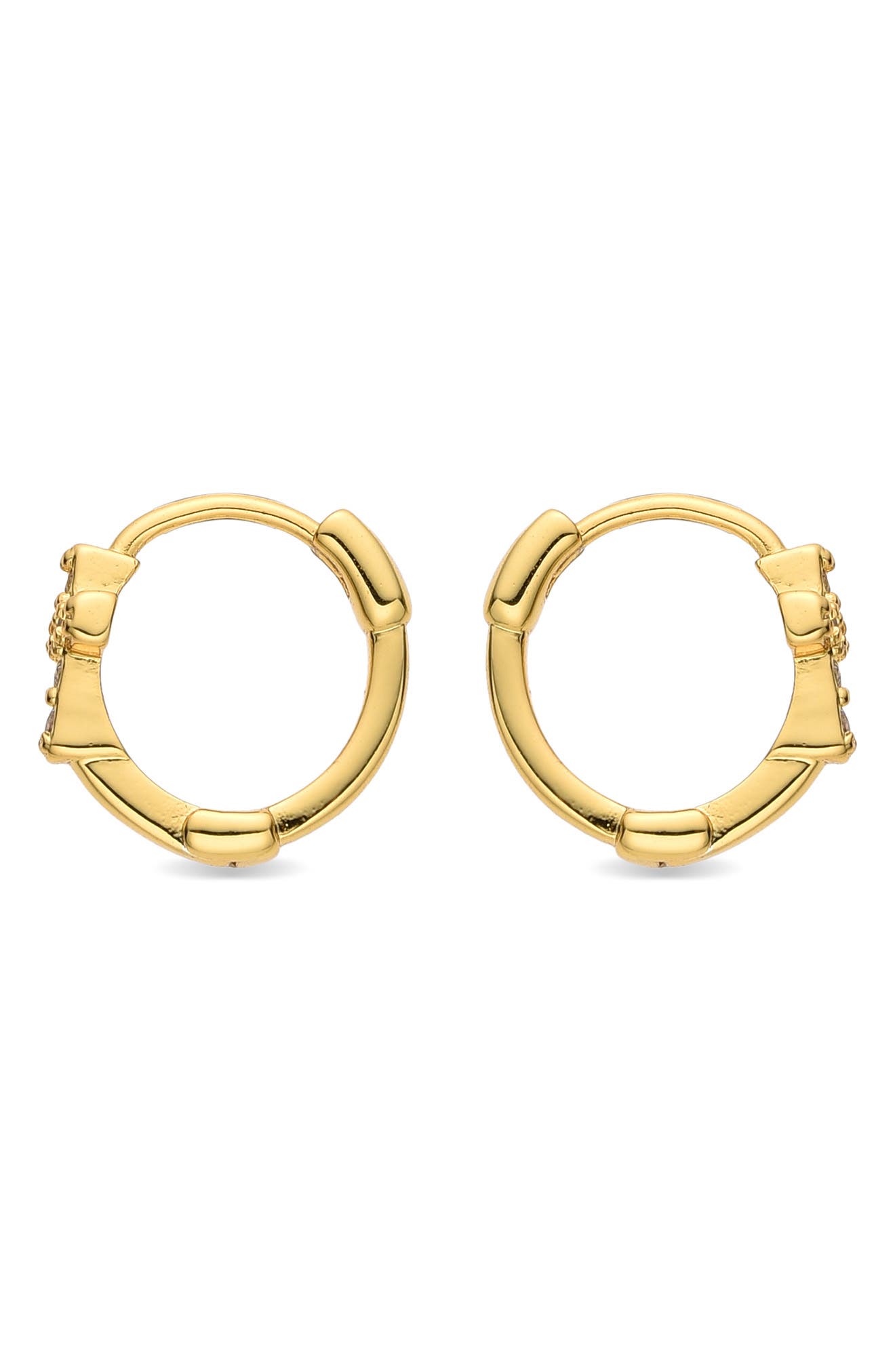 EYE CANDY LOS ANGELES Louane CZ Cross Hoop Earrings | Nordstromrack