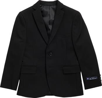 Ben Sherman Kids' Black Solid Notch Lapel Sport Coat | Nordstromrack