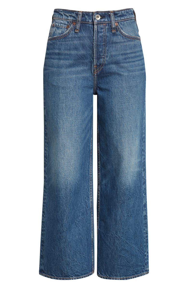 rag & bone Maya High Waist Wide Leg Ankle Jeans | Nordstromrack