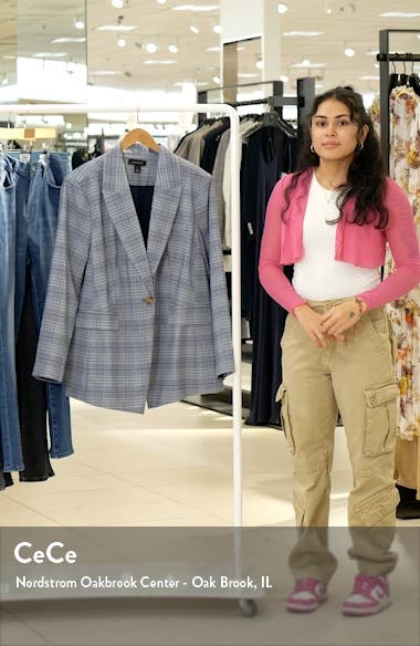 Halogen® Plaid Notch Lapel Blazer | Nordstromrack