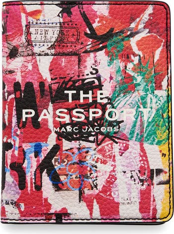 Marc Jacobs The Graffiti Leather Passport Case | Nordstrom