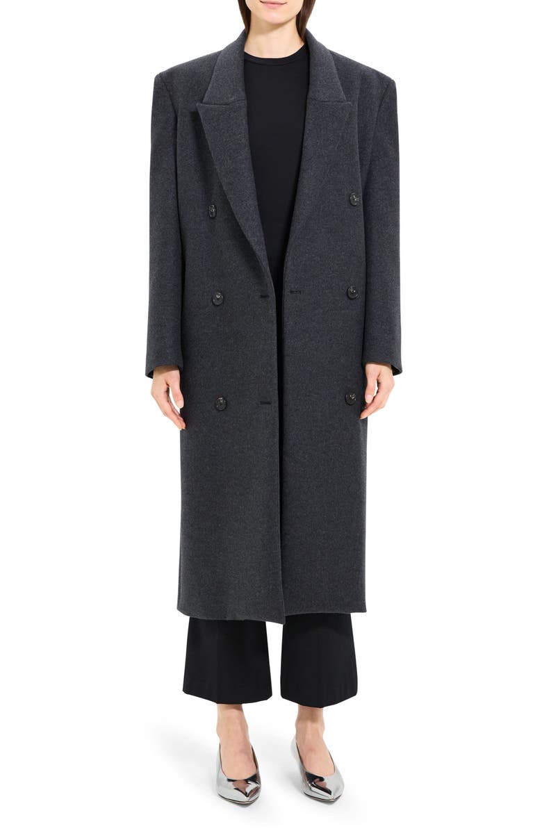 Theory Double Breasted Wool Coat | Nordstromrack