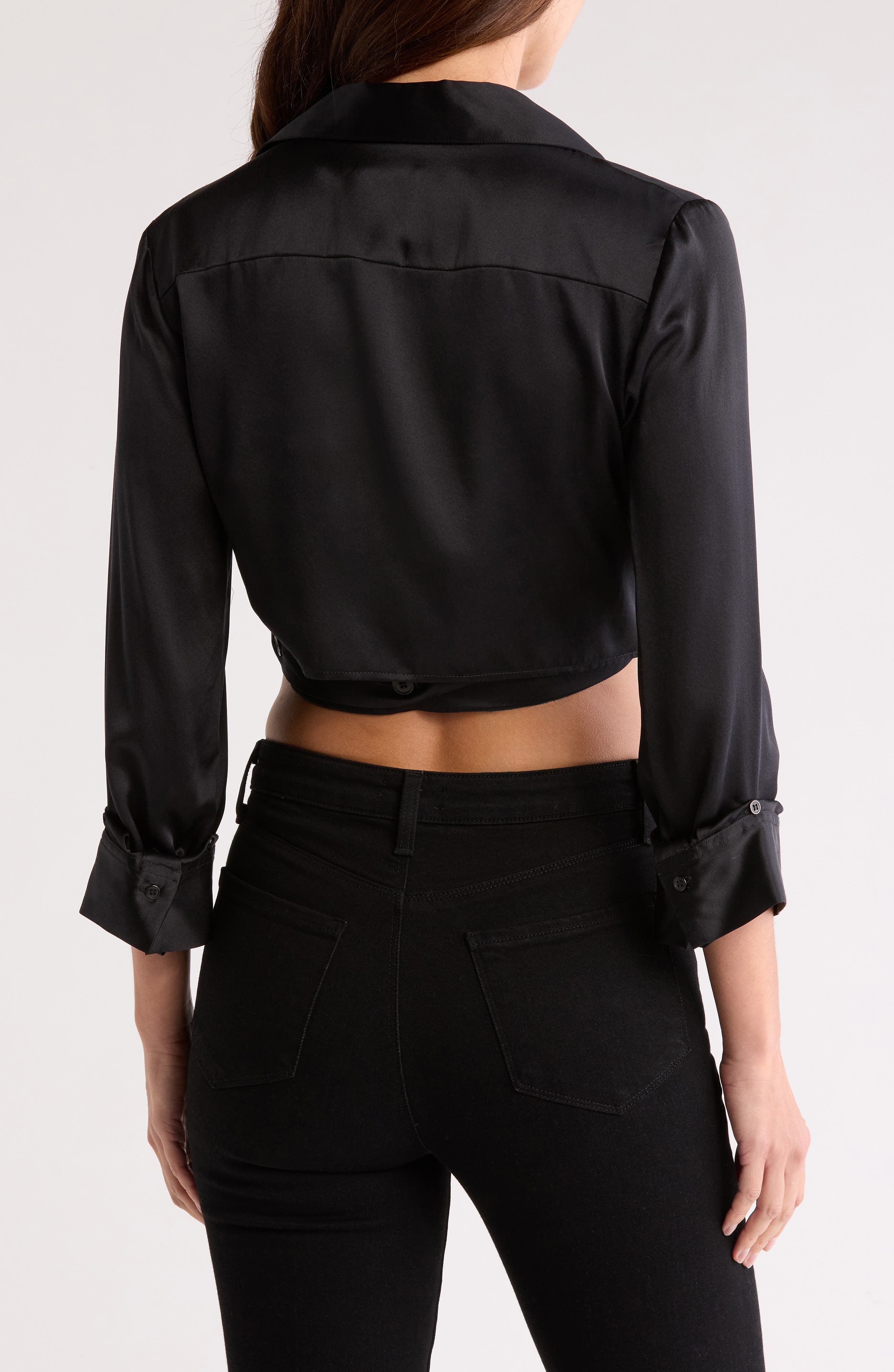 TWP Ty Me Up Ty Me Down Surplice V-Neck Silk Top | Nordstromrack