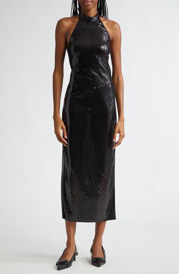 Courrèges Halter Neck Sequin Dress | Nordstromrack