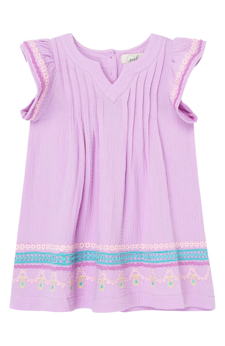 Peek Aren't You Curious Kids' Embroidered Hem Sleeveless Dress ...