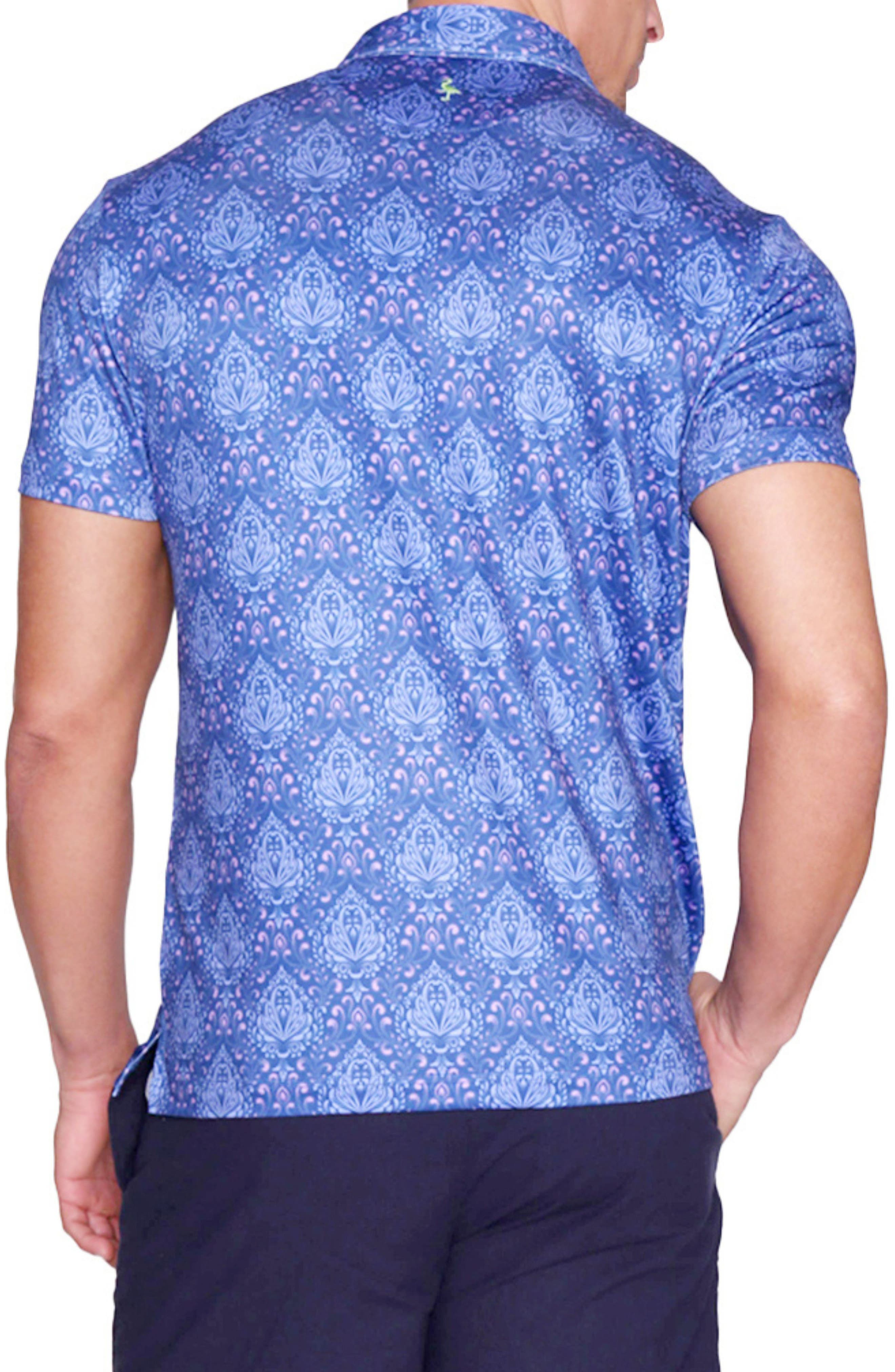 TailorByrd Swirl Geometric Print Performance Polo Shirt | Nordstromrack