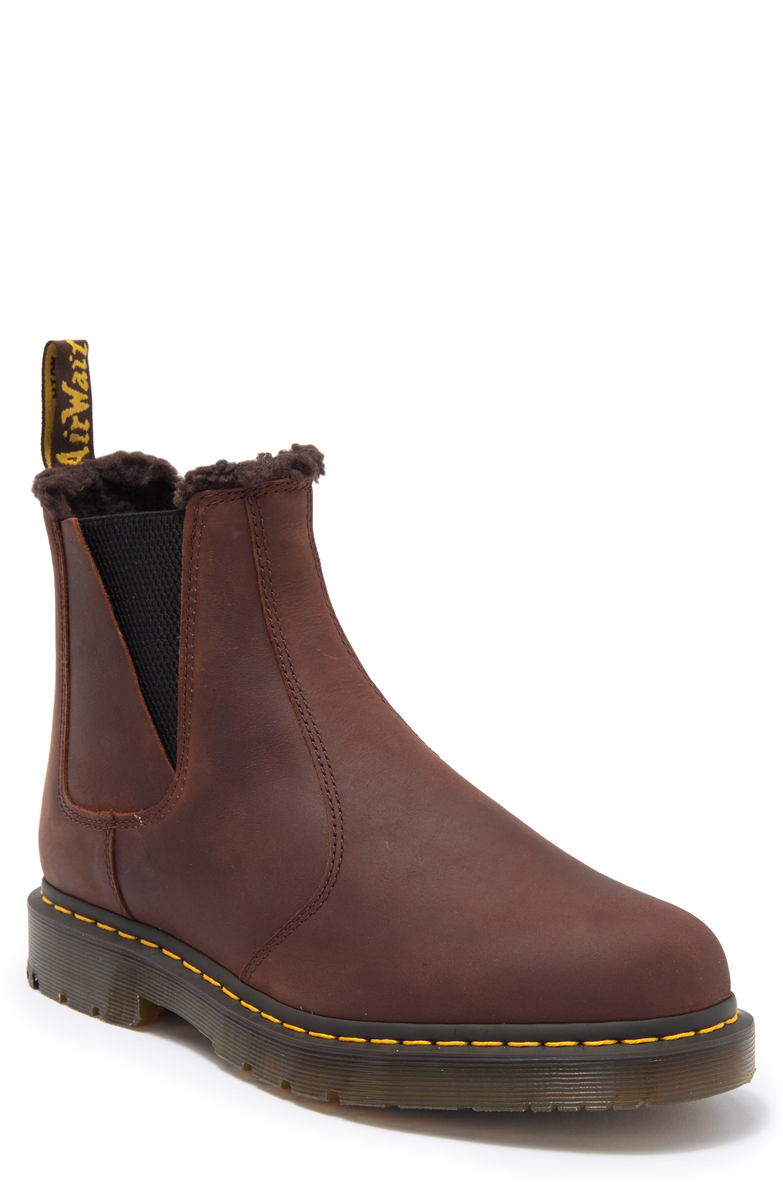 Dr. Martens 2976 Faux Shearling Chelsea Boot (Men) | Nordstromrack
