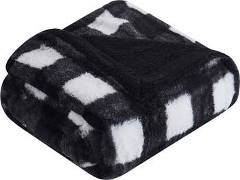 SUTTON HOME Faux Rabbit Fur Throw Blanket | Nordstromrack