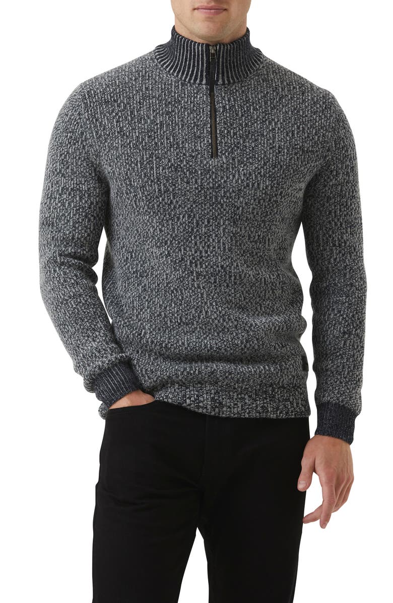 Rodd & Gunn Morven Ferry Quarter Zip Wool Blend Sweater | Nordstromrack