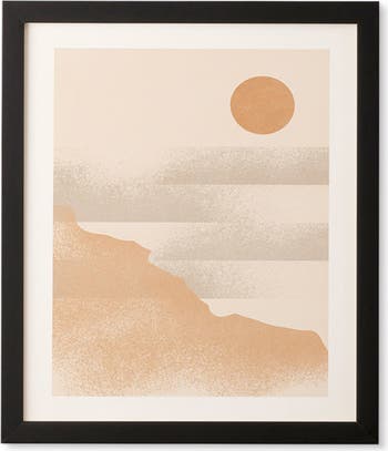 Deny Designs Lola Terracota Minimal Sunset Art Print - 19"x22.4 ...