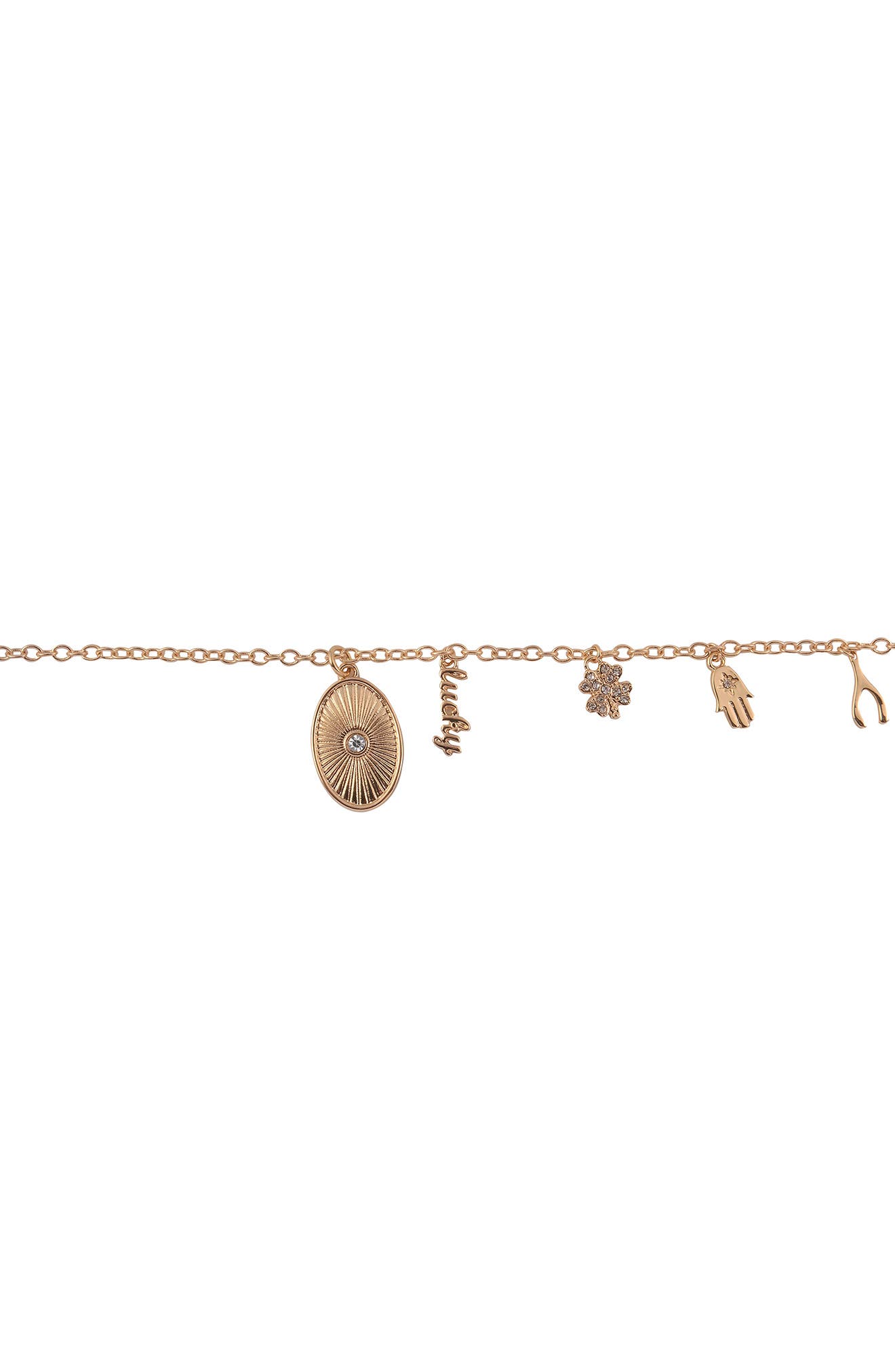 RACHEL Rachel Roy Crystal Stud Earrings & Lucky Charm Coin Pendant ...
