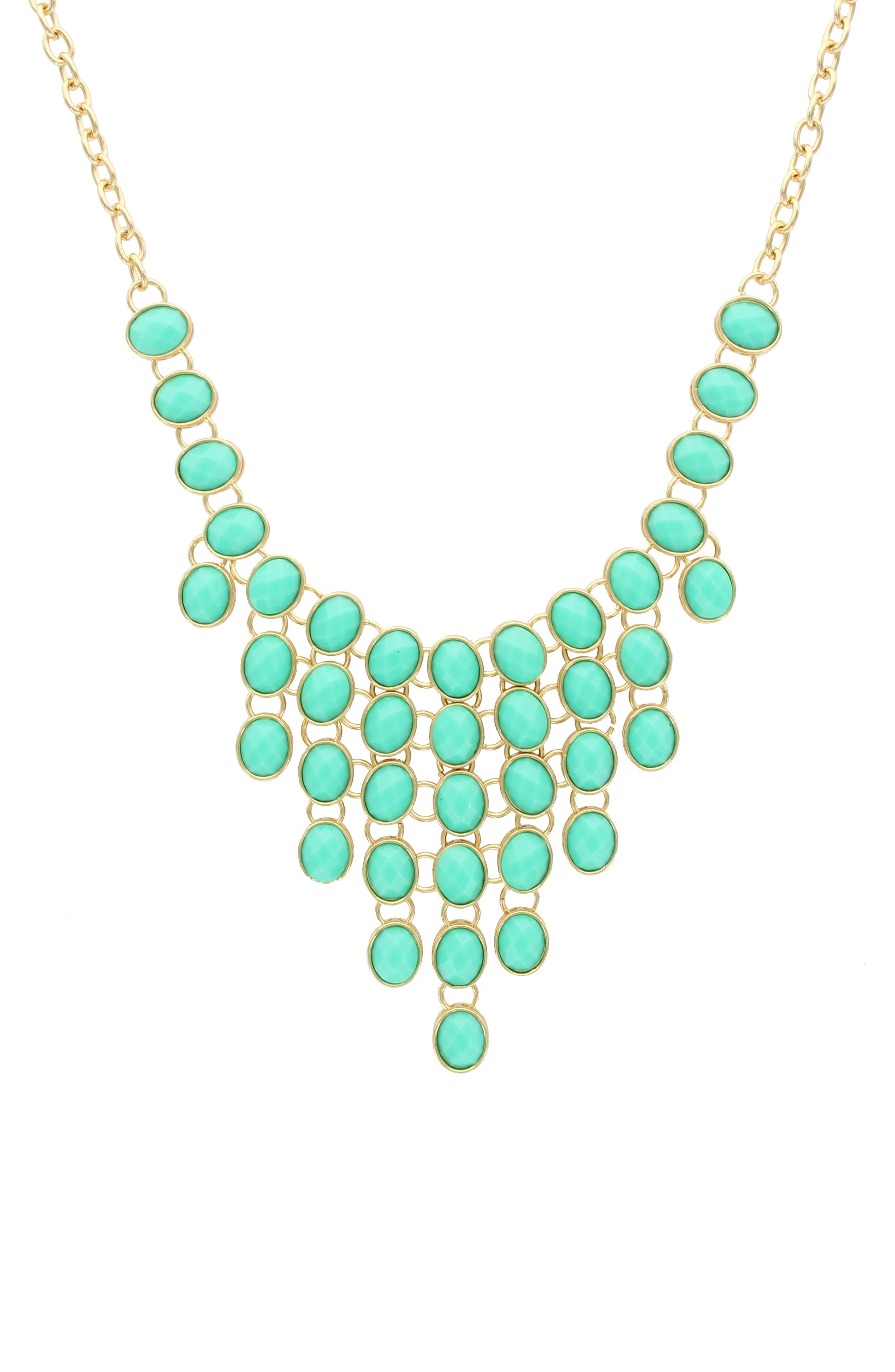 OLIVIA WELLES Gold Plated Audria Waterfall Crystal Necklace | Nordstromrack