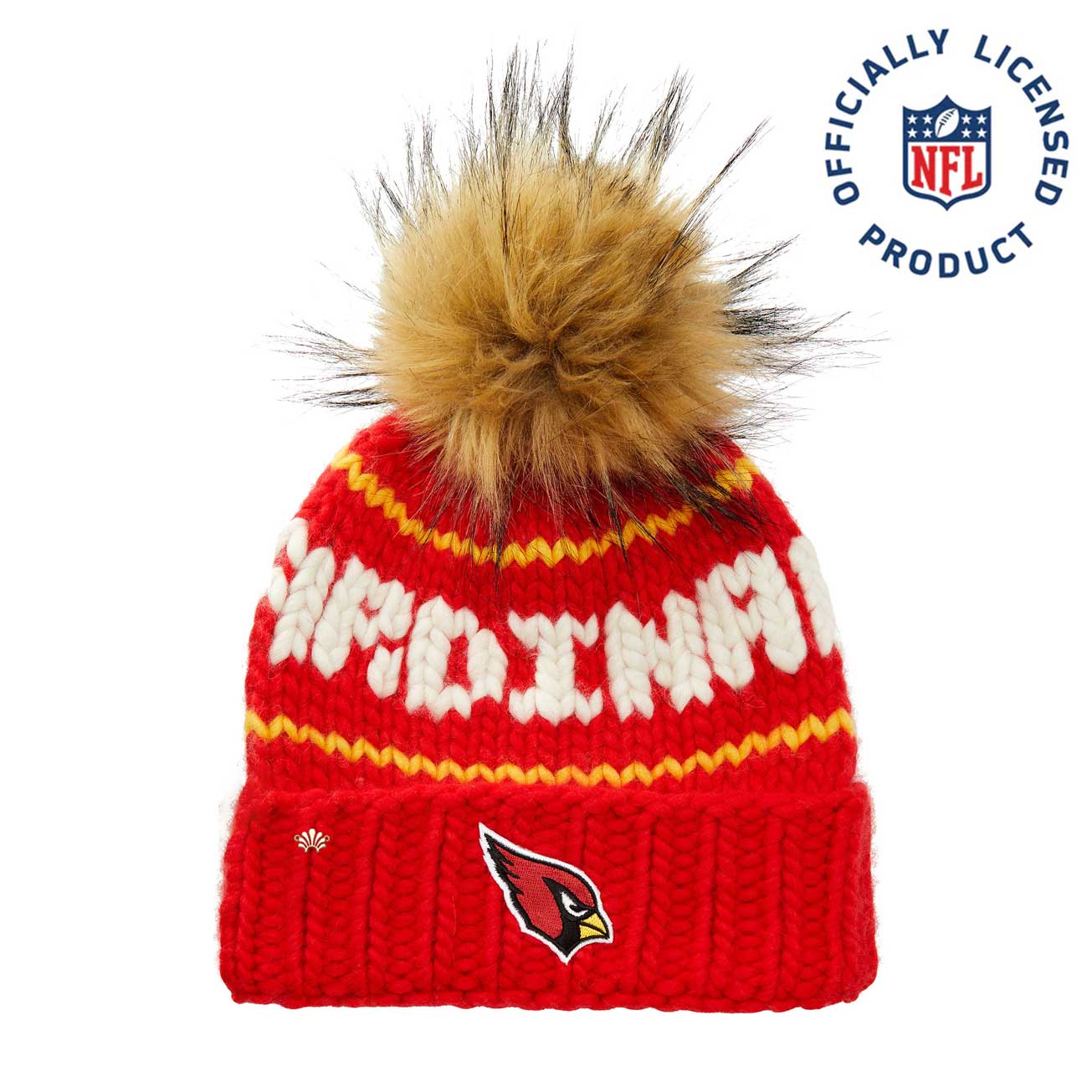 Lele Sadoughi Red Cardinals Nfl Beanie With Faux Fur Pom | Nordstrom