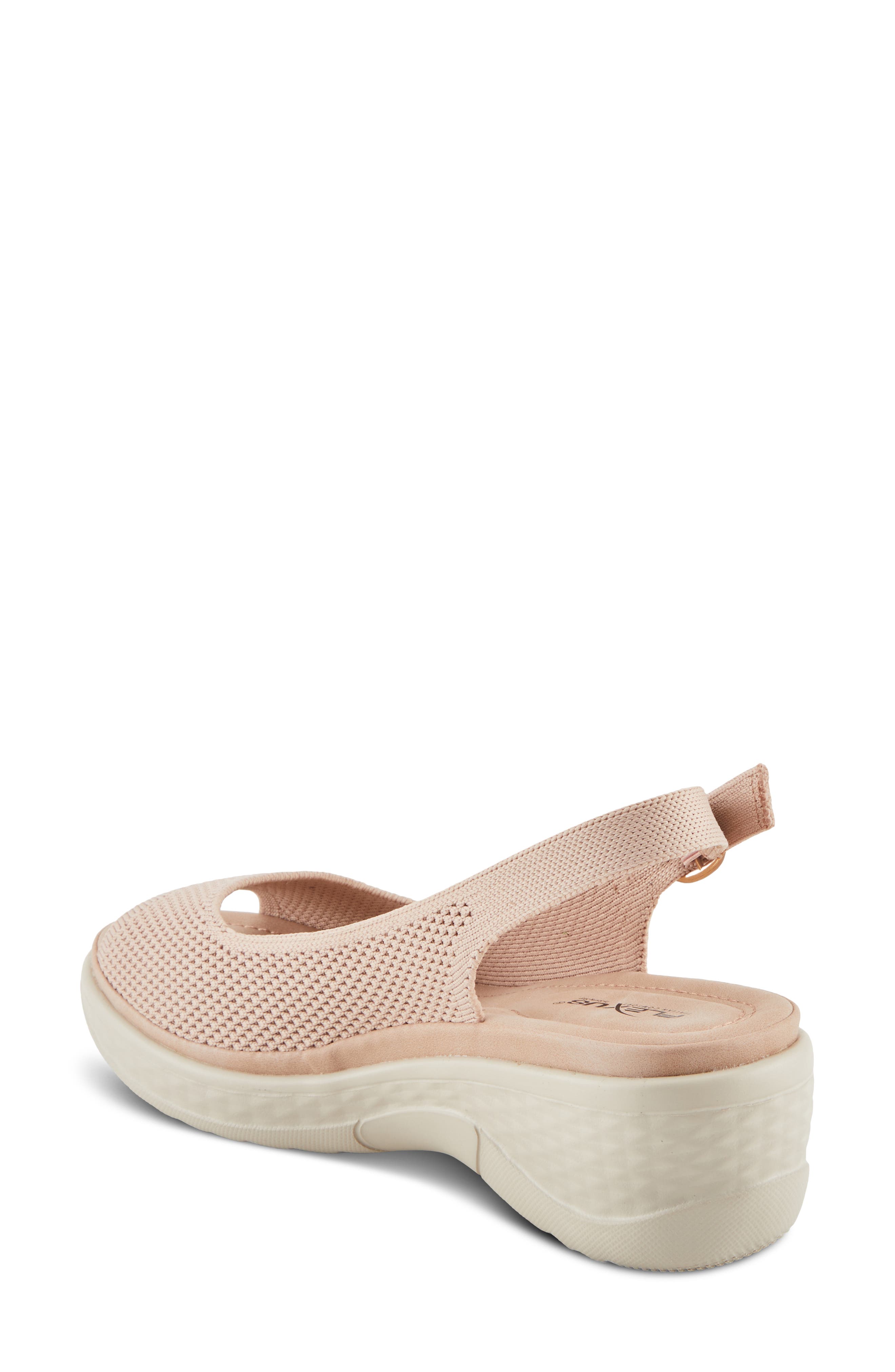 Flexus by Spring Step Mayberry Slingback Peep Toe Platform Wedge Sandal ...