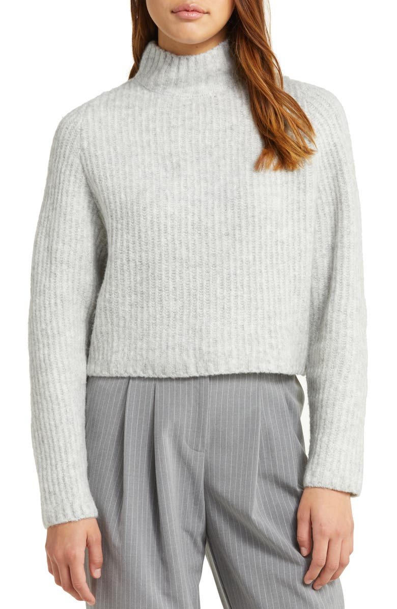 WAYF Marley Tulip Back Mock Neck Sweater | Nordstromrack