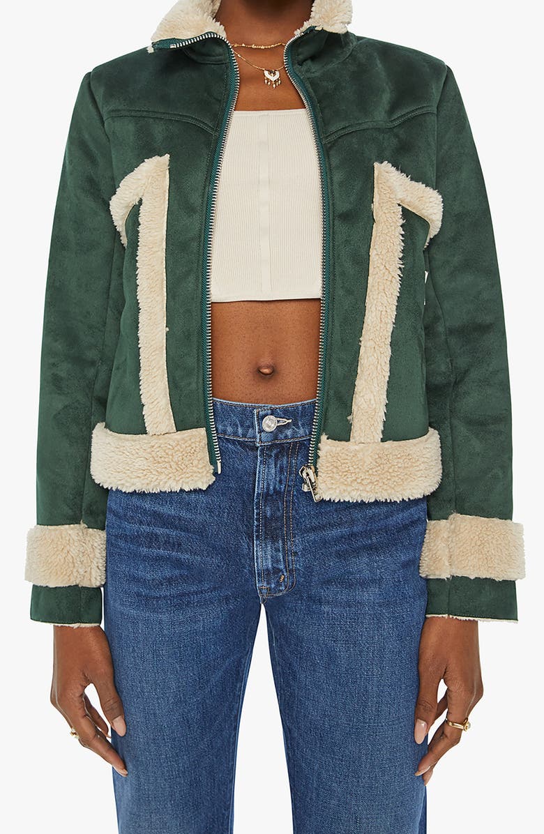 MOTHER The Zip Pocket Roamer Faux Suede Jacket | Nordstromrack
